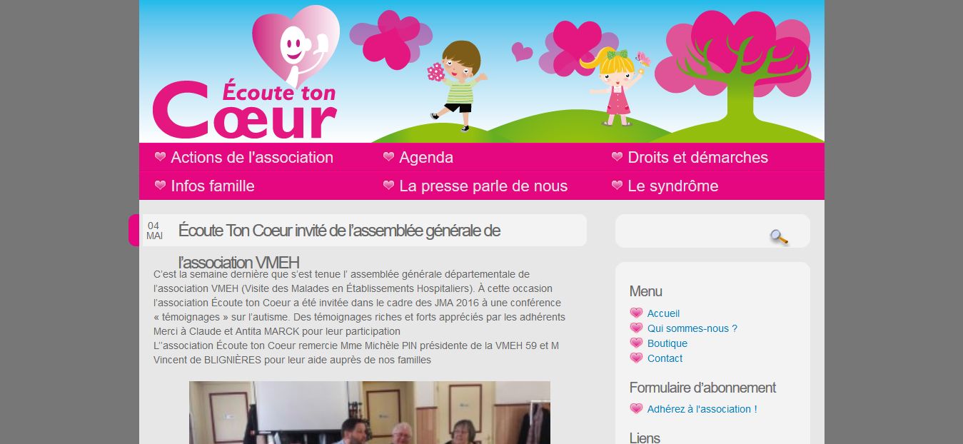 Ecoute ton coeur (association) | DBpro - Sites web - Community management